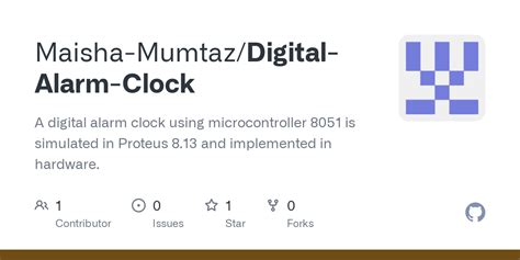 Github Maisha Mumtazdigital Alarm Clock A Digital Alarm Clock Using Microcontroller 8051 Is