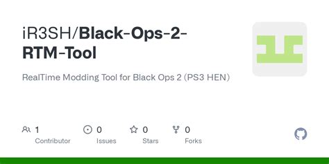 Github Ir3sh Black Ops 2 Rtm Tool Realtime Modding Tool For Black Ops 2 Ps3 Hen