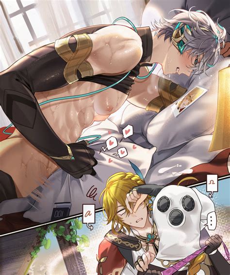 Rule 34 Abs Aether Genshin Impact Alhaitham Genshin Impact Big Breasts Big Chest Breasts