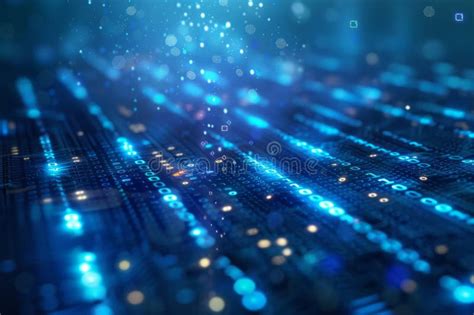 Display Of Binary Numbers On Monitor Visualizing Complex Computations Or Algorithms In Action