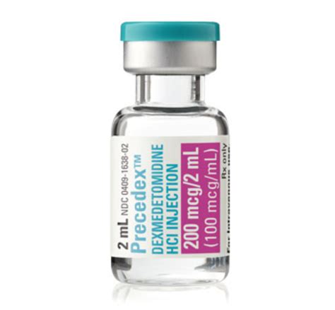 Precedex Dexmedetomidine Hydrochloride Injection 100mcgml 2ml Vial