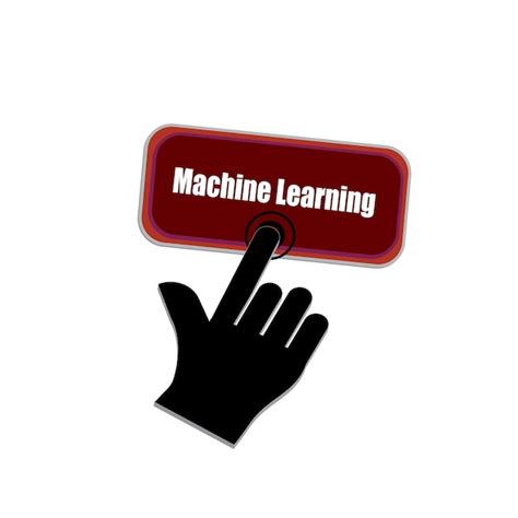 Premium Vector Hand Mouse Cursor Clicks The Machine Learning Button Vector Design