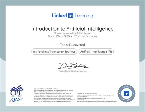 Aditya Kumar On Linkedin Certificate Of Completion