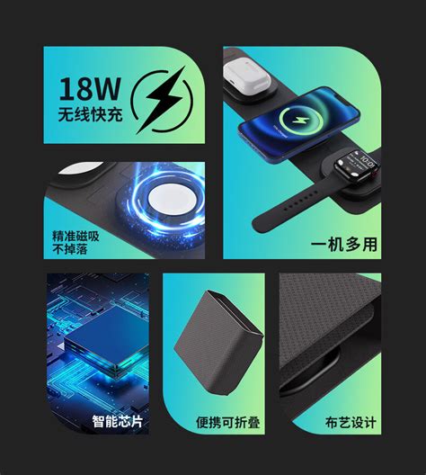 Buy Wholesale China Wireless Charger 3 In 1 Mfi Wireless Charging Station Foldable Charger For