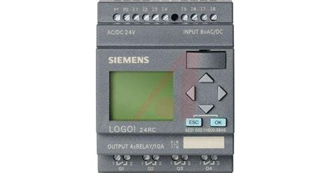 Logo 24rc Input Voltage 24 V Acdc 8digital Inputs 4 Relay Outputs