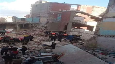 حي الجمرك عقار اللبان المنهار صادر له قرار هدم لم ينفذ صور