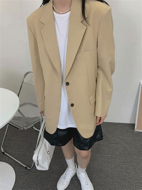 2col 버터 오버핏 블레이저 자켓