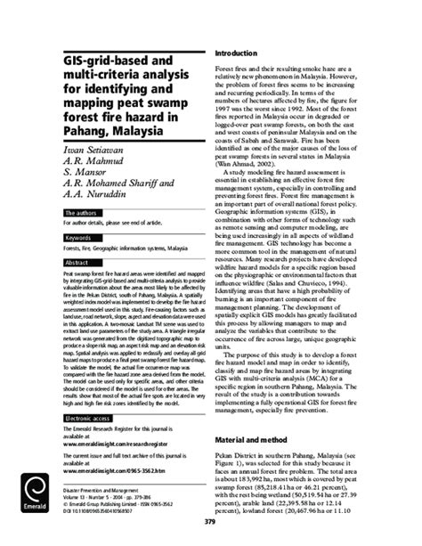 Pdf Gis‐grid‐based And Multi‐criteria Analysis For Identifying And