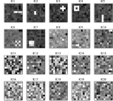 Twenty Spatial Independent Components Extracted By Fastica Nonlinear Download Scientific