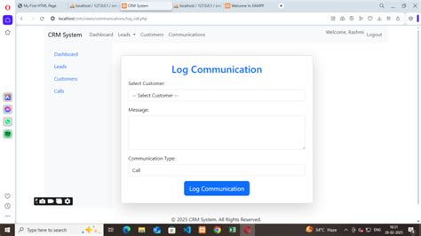 Customer Relationship Management Crm System Project In Php With
