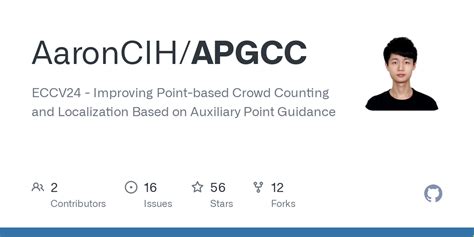 github aaroncih apgcc eccv24 improving point based crowd counting