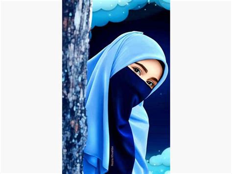 عکس پروفایل دختر با حجاب با ماسک دیجیت باکس Digitbox