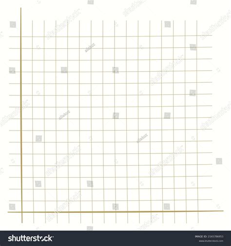 Grid Paper Mathematical Graph Cartesian Coordinate Stock Vector