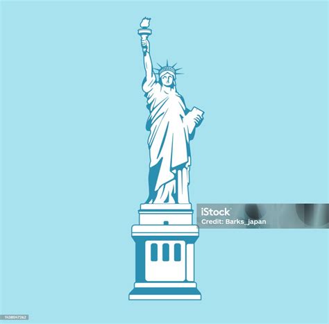 자유의 여신상 미국 뉴욕 세계적으로 유명한 건물 벡터 일러스트 레이 션 자유의 여신상에 대한 스톡 벡터 아트 및 기타 이미지 자유의 여신상 만화 벡터 Istock