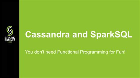 Cassandra And Spark Sql Ppt