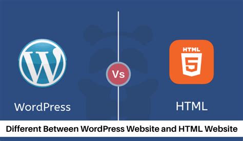 difference between wordpress website and html website tihalt