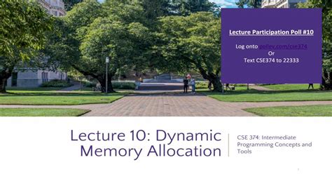 Pdf Lecture 10 Dynamic Memory Allocation Dokumentips