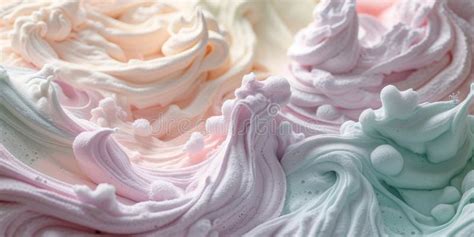 Swirling Pastel Colors And Foam Creating An Abstract Textured Background Stock Image Image Of