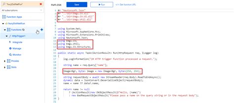 C Emgucv Ver 42 On Azure Function Stack Overflow