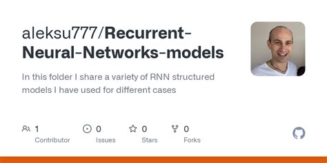 GitHub Aleksu Recurrent Neural Networks Models In This Folder I Share A Variety Of RNN