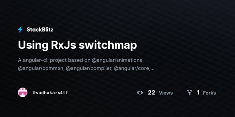 Using Rxjs Switchmap Stackblitz