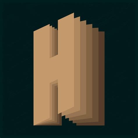 Premium Vector H New Font Text Style