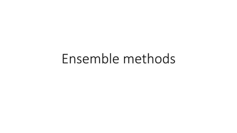 ensemble methods pptx