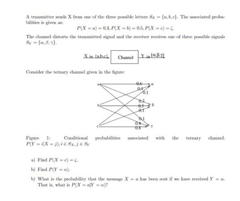 Solved Consider The Ternary Channel Given In The Chegg