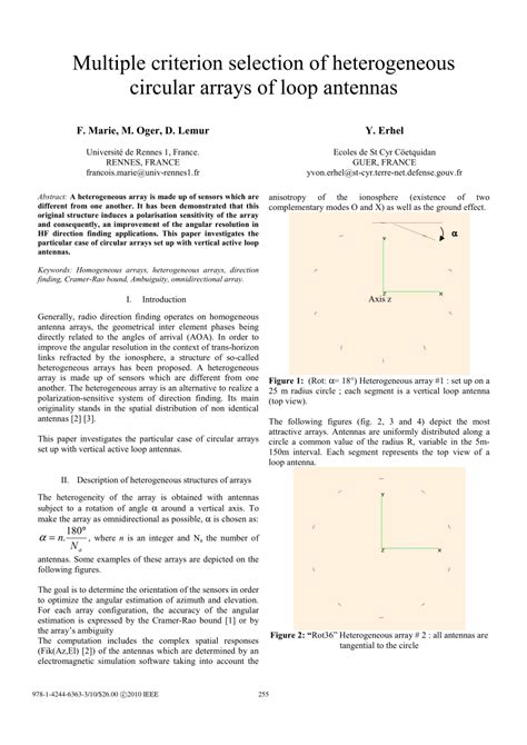 Pdf Multiple Criterion Selection Of Heterogeneous Circular Arrays Of