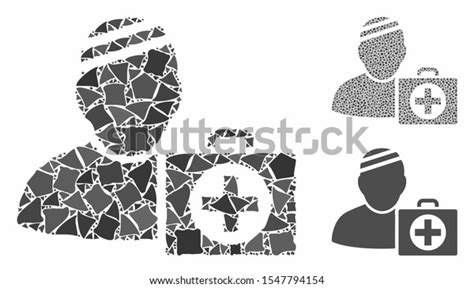 Patient First Aid Case Mosaic Ragged Stock Vector Royalty Free 1547794154 Shutterstock