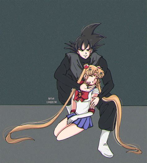 Black Goku X Sailor Moon By Gosaginay On Deviantart