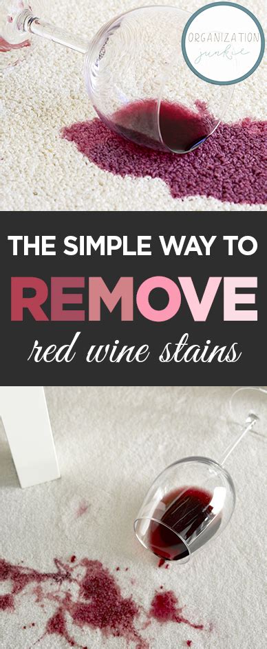 The Simple Way To Remove Red Wine Stains Organization Junkie
