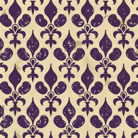 Generate A Repeating Fleur De Lis Pattern With Alternating Rows Of Upright And Inverted Fleur De