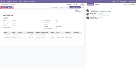 Odoo Gst Returns And Invoices Gst Invoice Return
