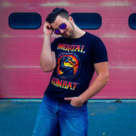 Mortal Kombat Logo T Shirt Black Elbenwald