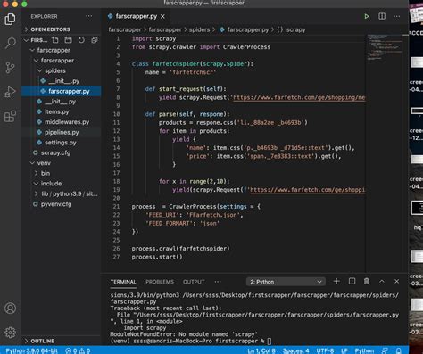 No Module Named Scrapy Scrapy Package Installed Venvlib Im New At