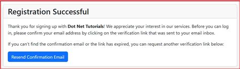 email confirmation in asp core identity dot net tutorials