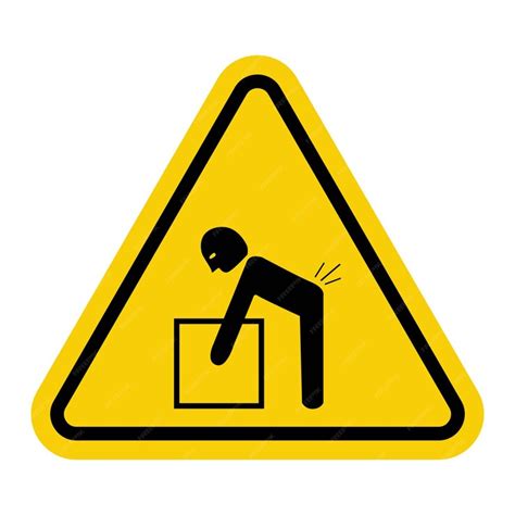 Premium Vector Sign Is Heavy Object Dont Wear It Alone Alerts To Take