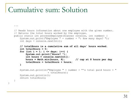 Ppt Cumulative Sum Powerpoint Presentation Free Download Id5436330
