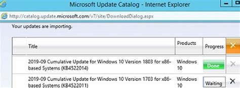 Wsus Import Updates Microsoft Update Catalog Downloads Coppna