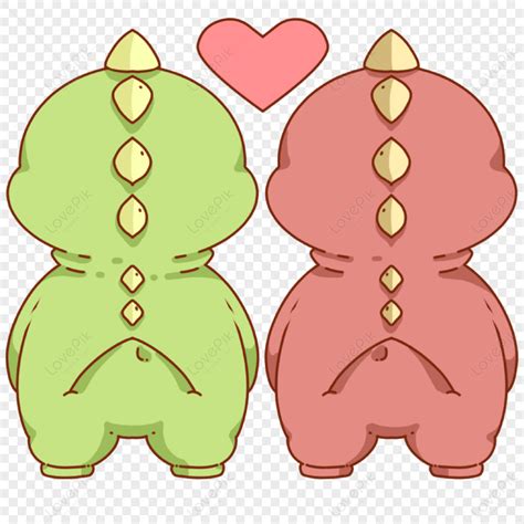 만화 일러스트 고지라 커플괴물역할극코스 라 Png 일러스트 무료 다운로드 Lovepik