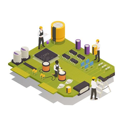 Semiconductor Manufacturing Isometric Stock Illustrations 134 Semiconductor Manufacturing