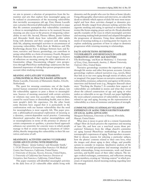 Pdf Meaningful Activities Among Vulnerable Older Adults Living With Dementia