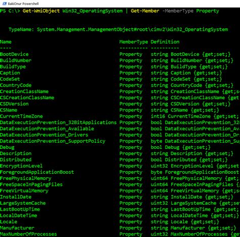 powershell ve wmi objeleri baki onur okutucu