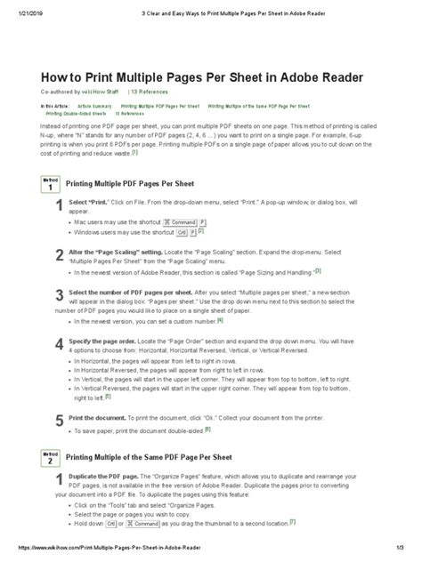 3 clear and easy ways to print multiple pages per sheet in adobe reader