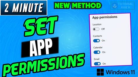 How To Set App Permissions In Windows 11 [ Easy Method ] 2025 Youtube