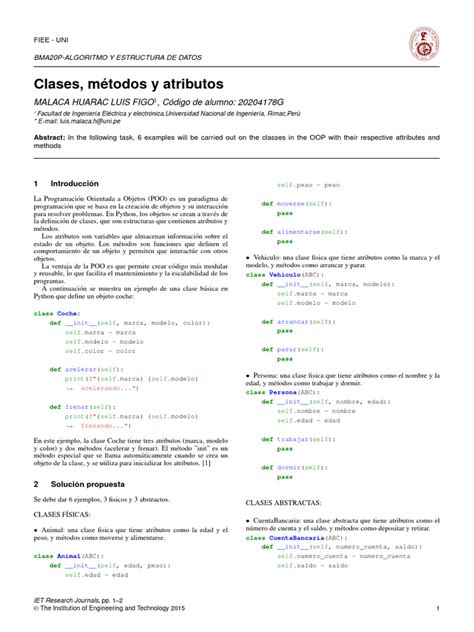 Tarea 2 Pdf Objeto Informática Programación Orientada A Objetos