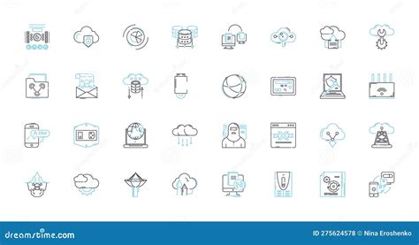 3d Modelling Linear Icons Set Rendering Sculpting Texturing