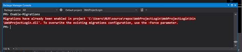 Ile Web Sitesi Yaparken Enable Migrations Komutunu çalıştırınca Hata Alıyorum Bu Sorunu