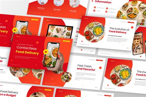 Food Delivery Powerpoint Template Incl Delivery And Food Envato